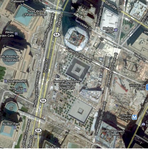 Google Maps, now featuring National September 11 Memorial – GREG SWAN
